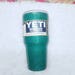 Yeti Teal Glitter Tumbler Personalized/teal Yeti - Etsy