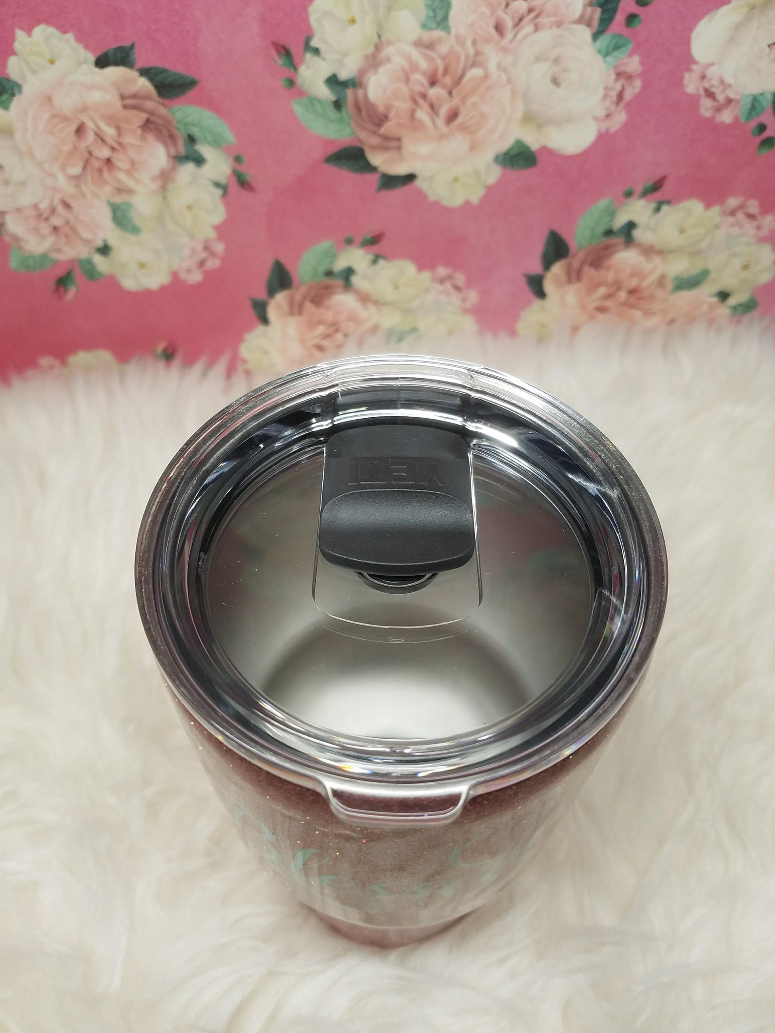 Yeti Rose Gold Glitter Tumbler/glitter Yeti/gold Glittered | Etsy