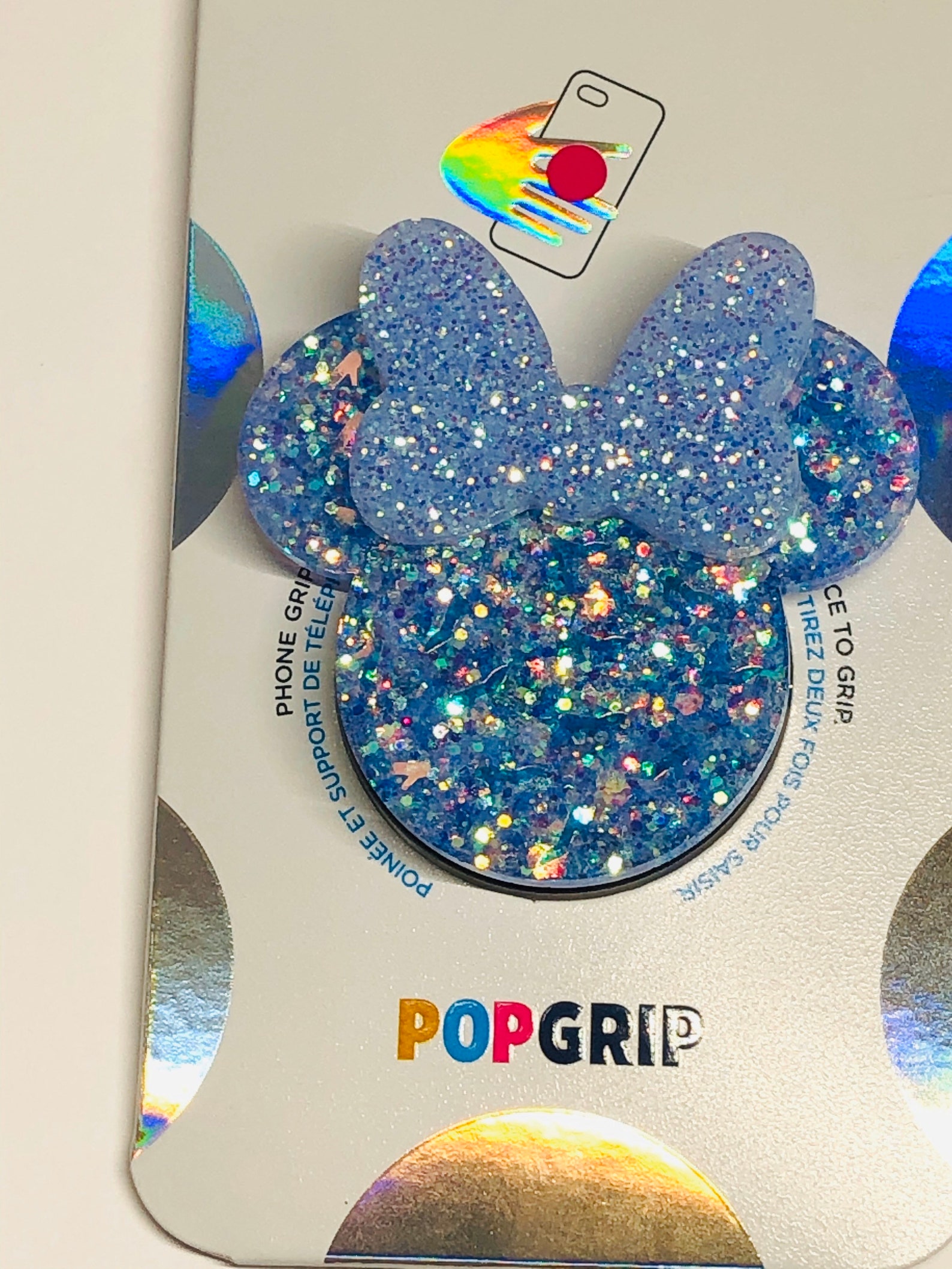 Disney Glitter Popsocket Cinderella Phone Grip Minnie Mouse - Etsy