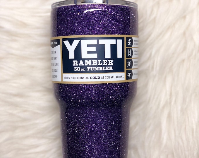 Yeti Glitter Tumbler, Glitter Purple Yeti Tumbler, Yeti Glitter ...