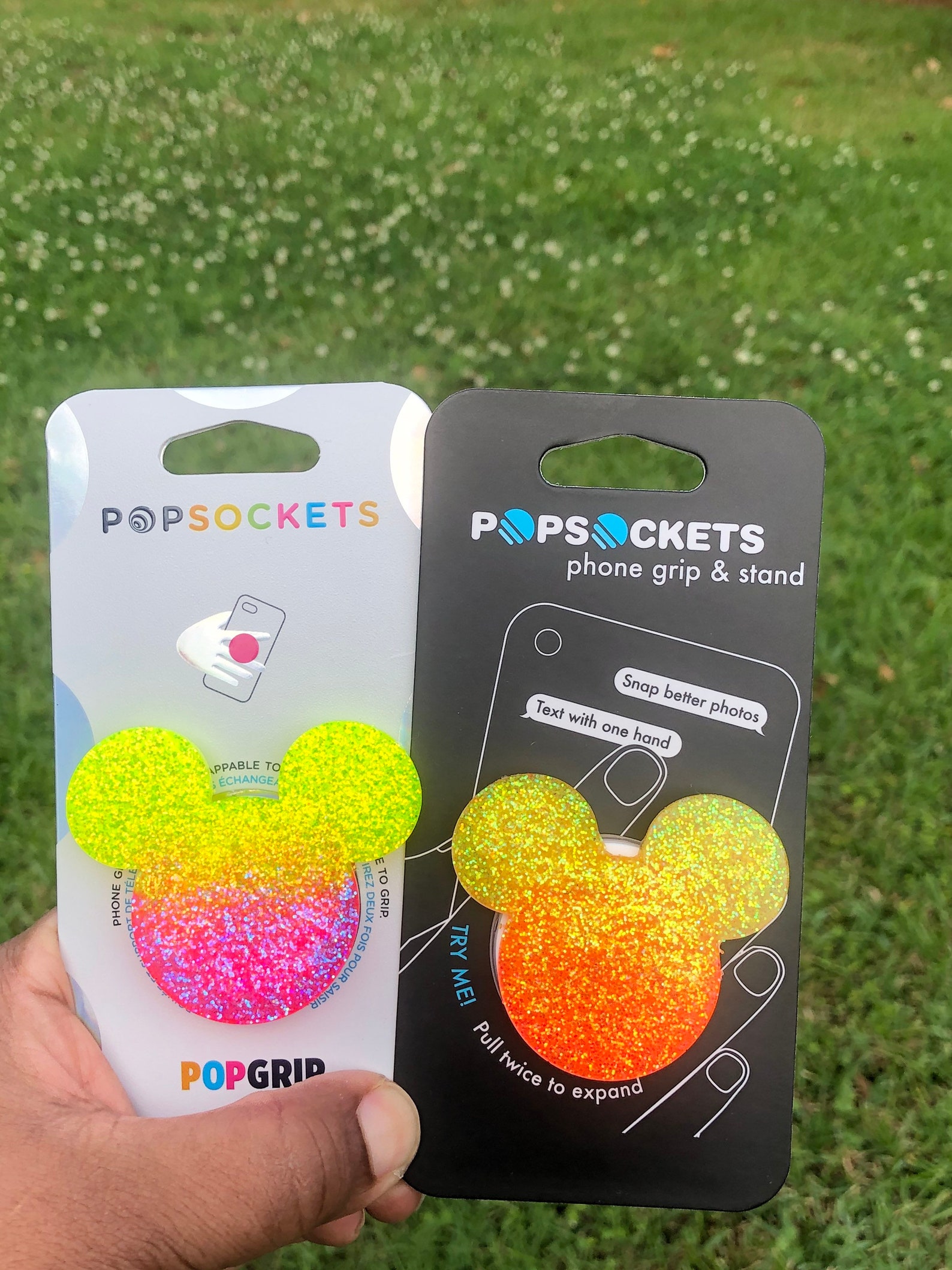 Mickey Glitter PopSocket Disney Glitter Phone Grip Mickey - Etsy España