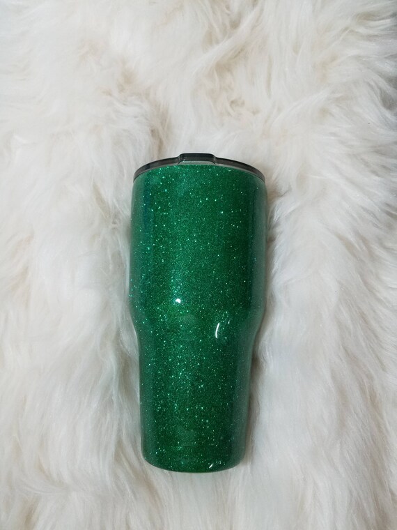 Green Yeti Glitter Tumbler Yeti Cup Glitter Yeti Dipped | Etsy