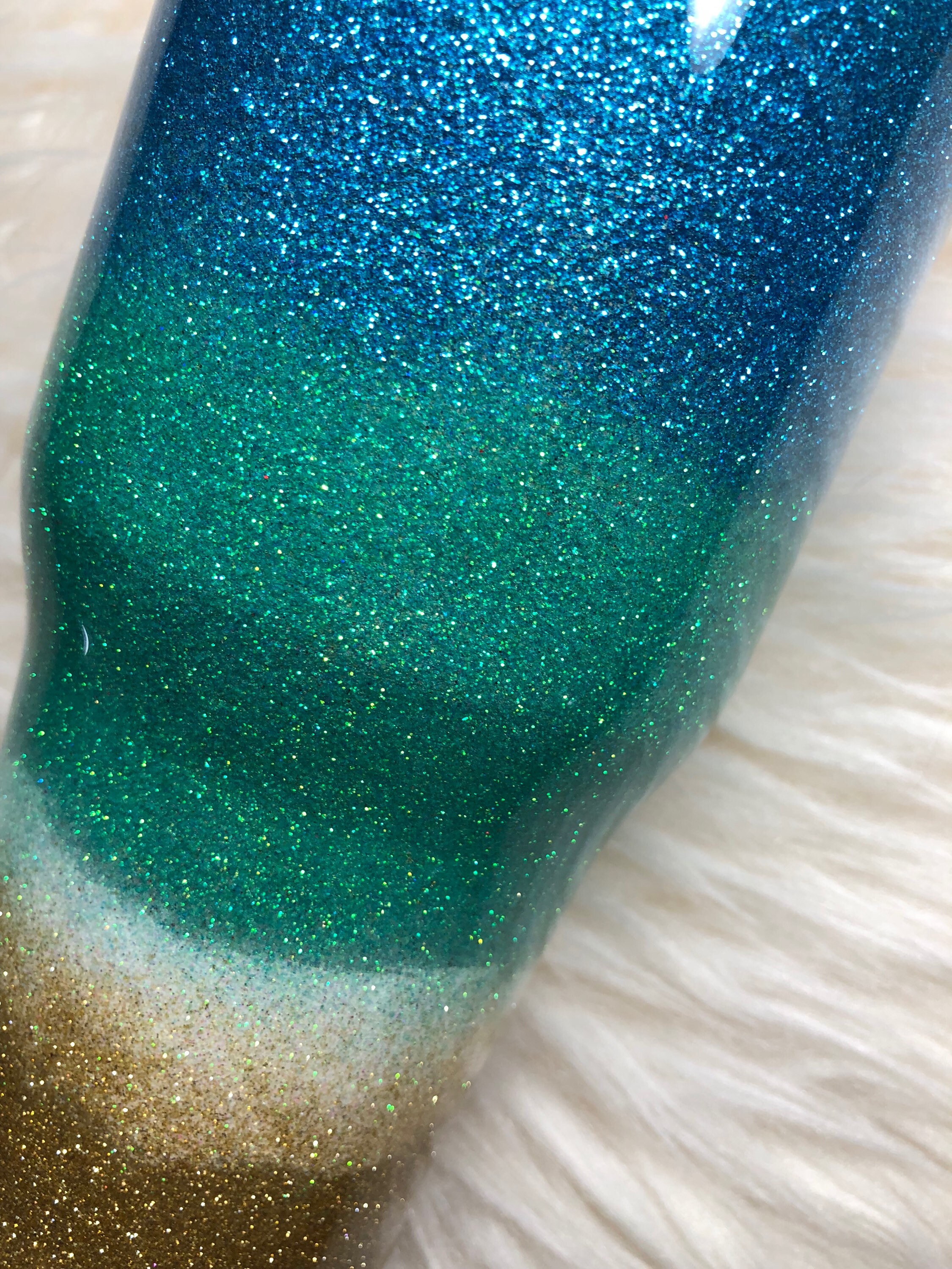 Yeti Glitter Tumbler Beach/glitter Yeti Cup/glitter Dip Yeti | Etsy