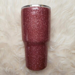 Rose Gold Glitter Tumbler/yeti Rose Gold Cup/glittered Yeti Tumbler ...