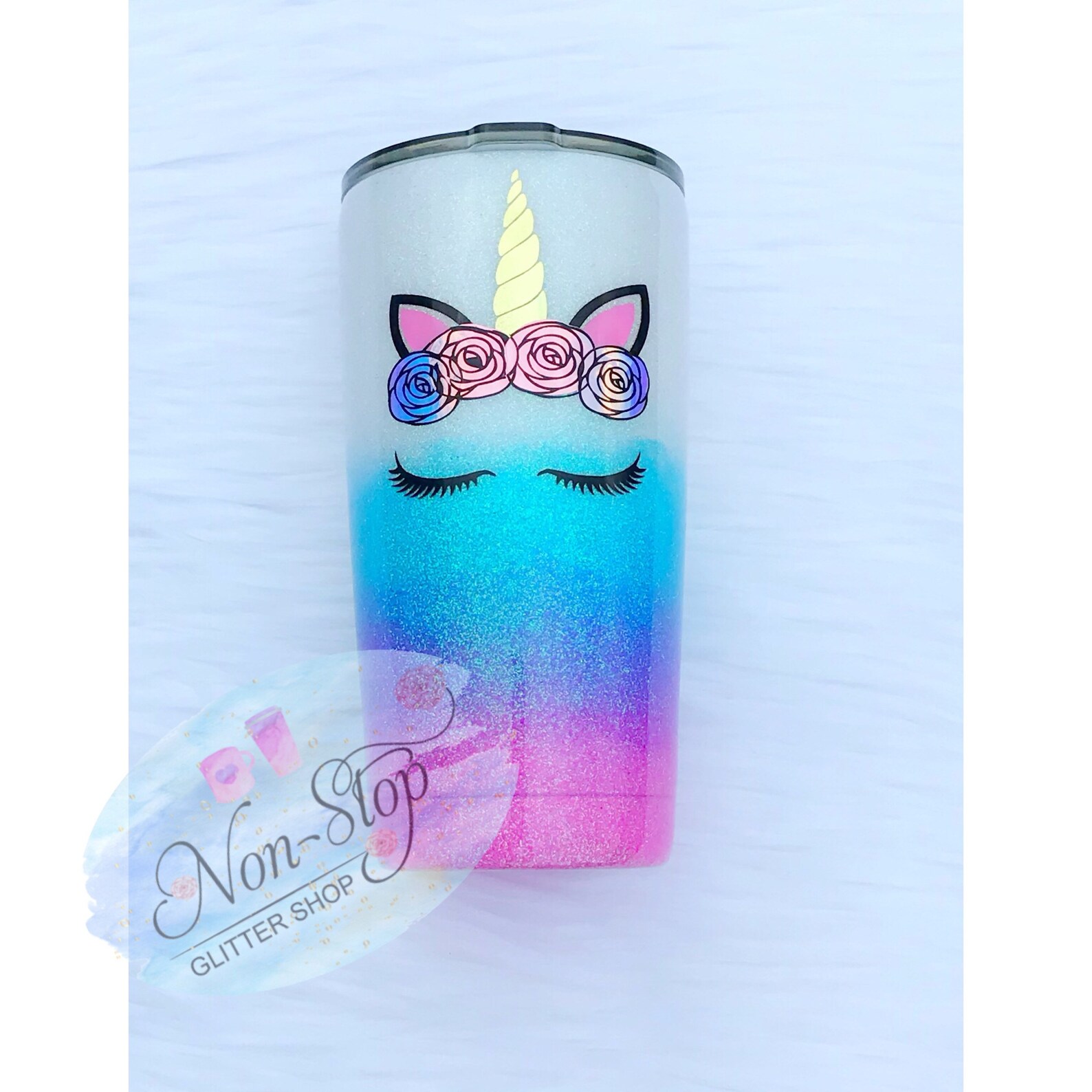 Yeti Unicorn Glitter Tumbler/yeti Glitter Cup/unicorn - Etsy
