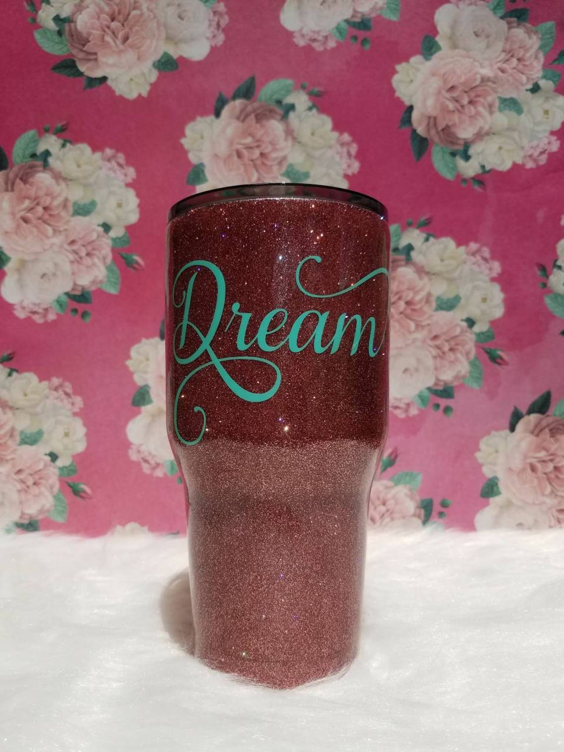 Yeti Glitter Rose Gold Tumbler/glitter Yeti Tumbler/dip Rose - Etsy