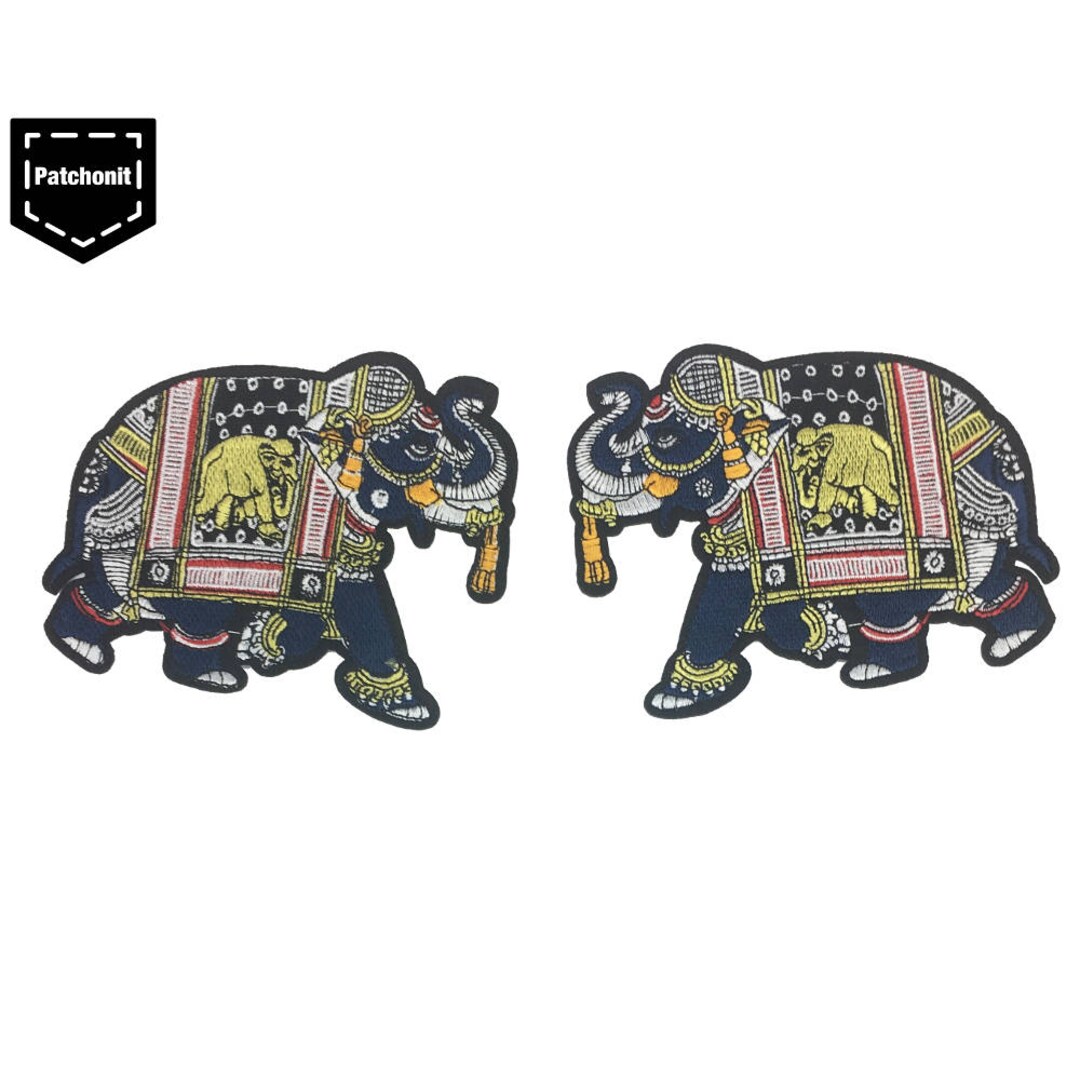 Small Elephant Patch Elephant Iron on Patch Elephant Embroidered Patch ...