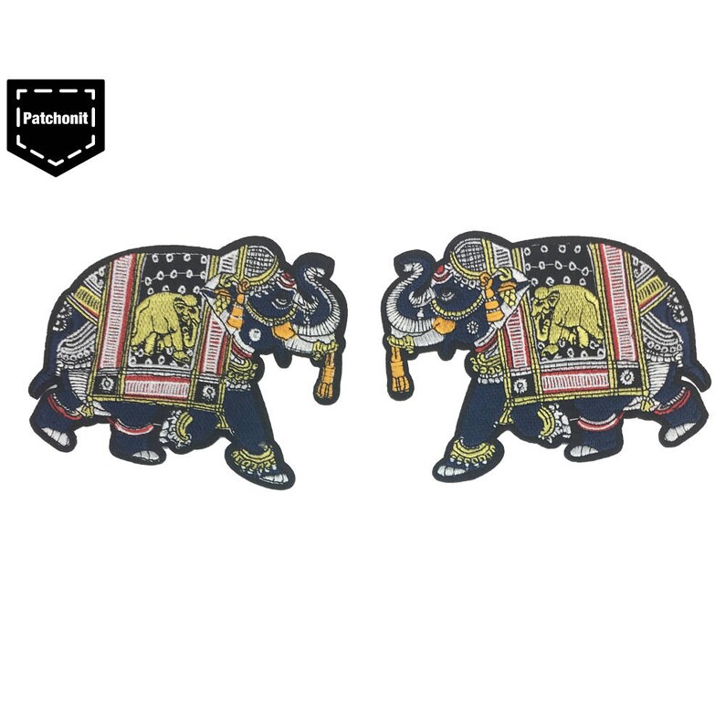 Small Elephant Patch Elephant Iron on Patch Elephant Embroidered Patch ...