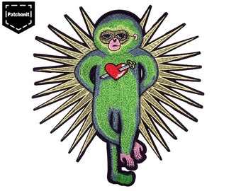 Personalized Custom Monkey Iron on Applique Custom Patch