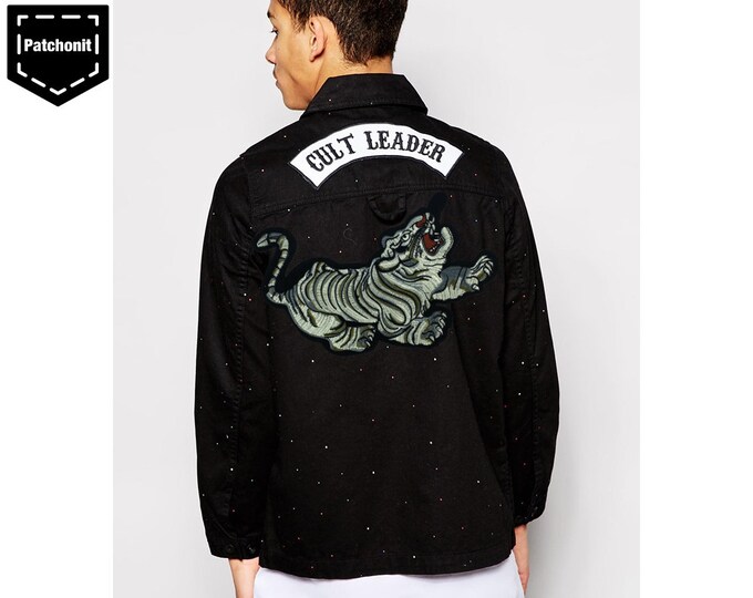 Large Tiger Patch Tiger Back Patch Tiger Embroidered Patch - Etsy