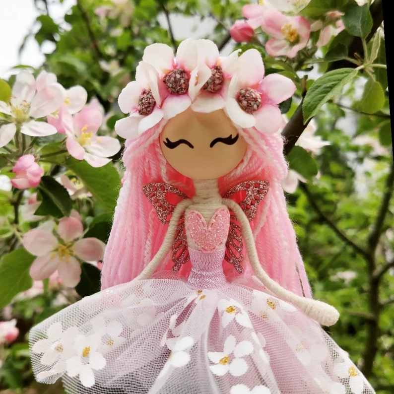 Fairy Flowers Doll Fairy Dress Doll Art Doll Hand Fairy Doll Fairy ...