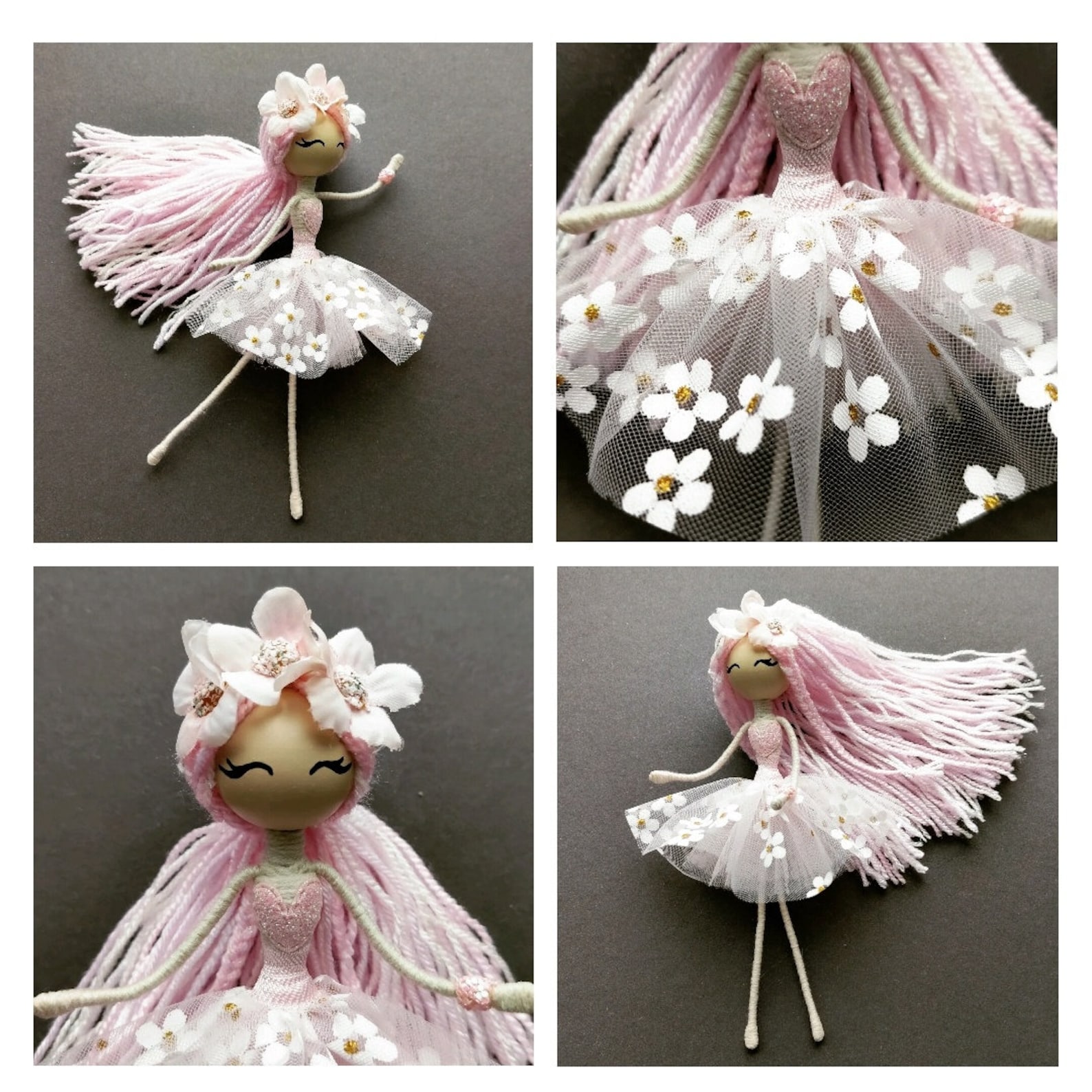 Fairy Flowers Doll Fairy Dress Doll Art Doll Hand Fairy Doll - Etsy