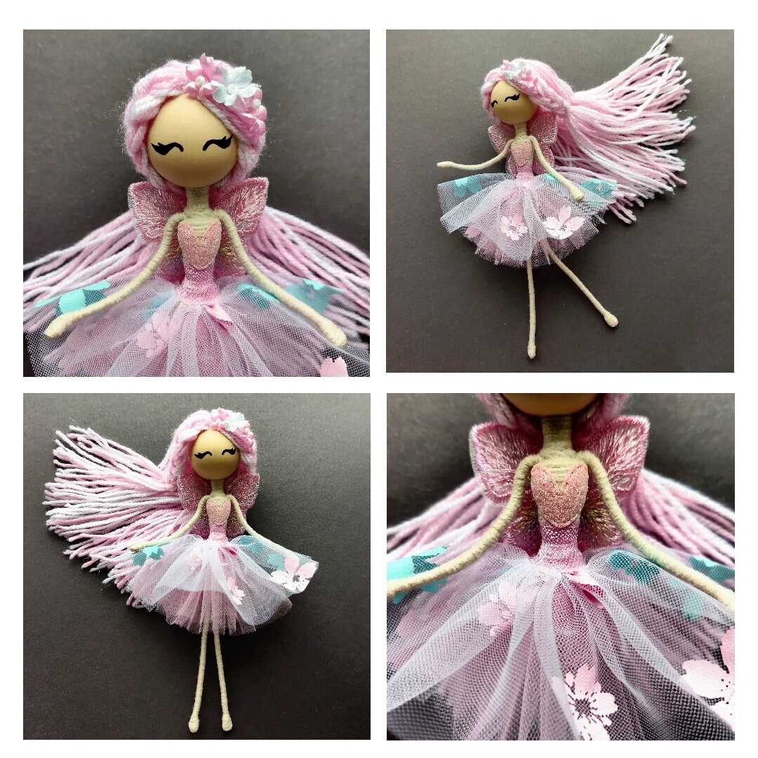 Fairy Flowers Doll Fairy Dress Doll Art Doll Hand Fairy Doll Fairy ...