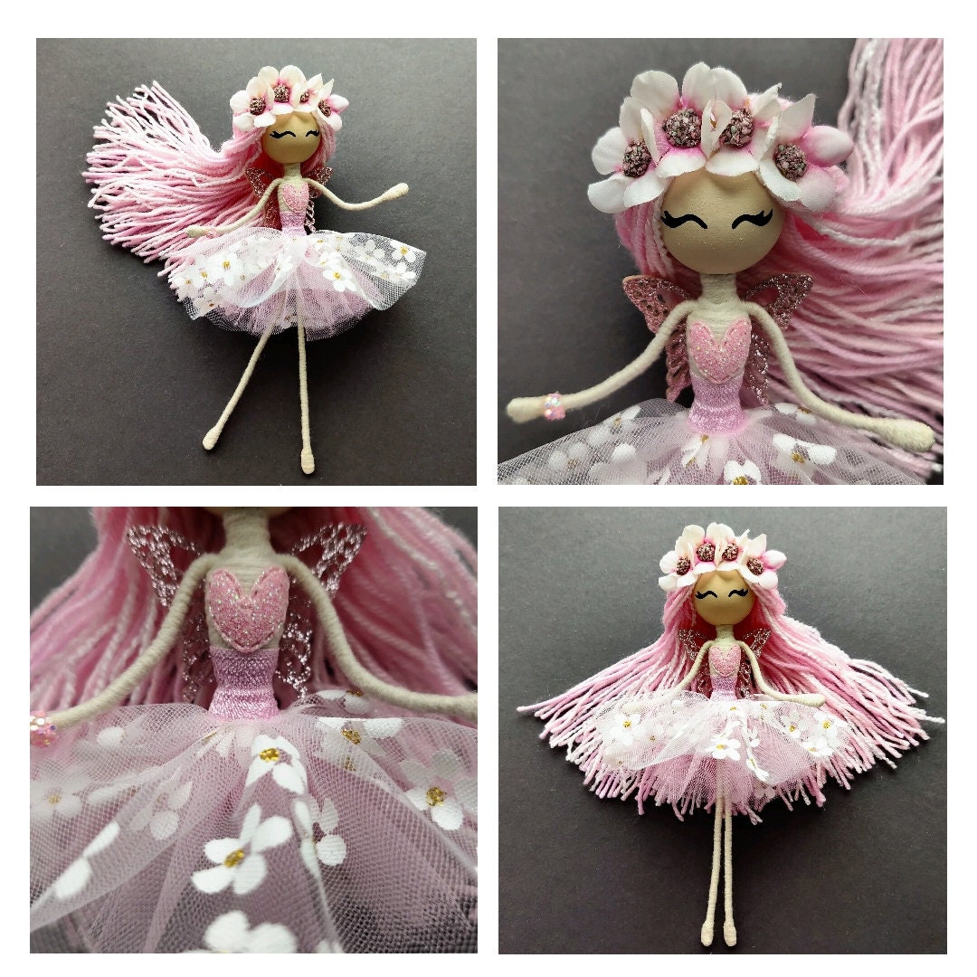 Fairy Flowers Doll Fairy Dress Doll Art Doll Hand Fairy Doll Fairy ...
