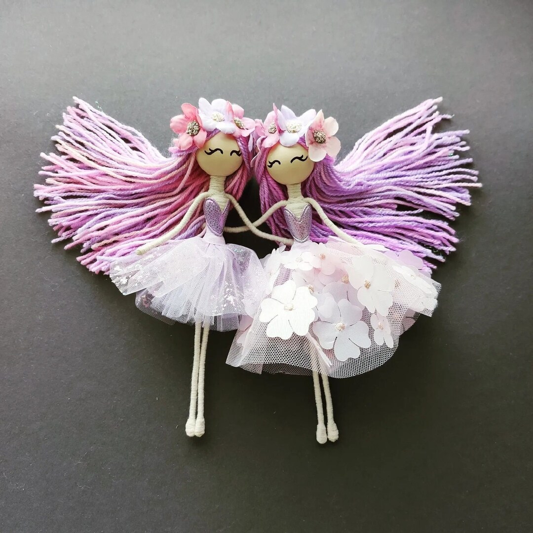 Art Doll Fairy Flowers Doll Fairy Wings Fairy Dressed Doll Fairy Wings ...