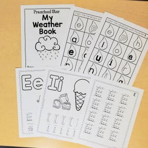 Weather Preschool Printables~preschool Curriculum Learning Activities ...