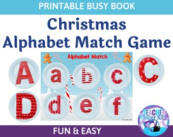 Christmas Busy Book Printable, Busy Binder for Toddlers, Christmas Busy ...