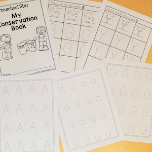 PRINTED Preschool Bundle, Pre-k Busy Binder, Alphabet Practice ...
