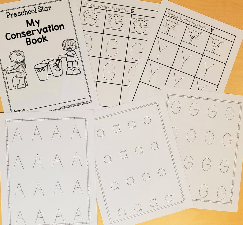 PRINTED Preschool Bundle Pre-k Busy Binder Alphabet - Etsy