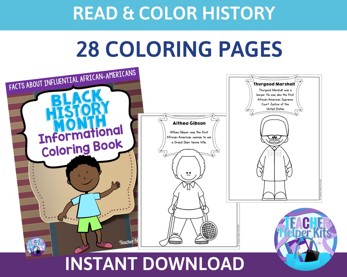 Black History Month Printable- Black History Month Coloring Page ...