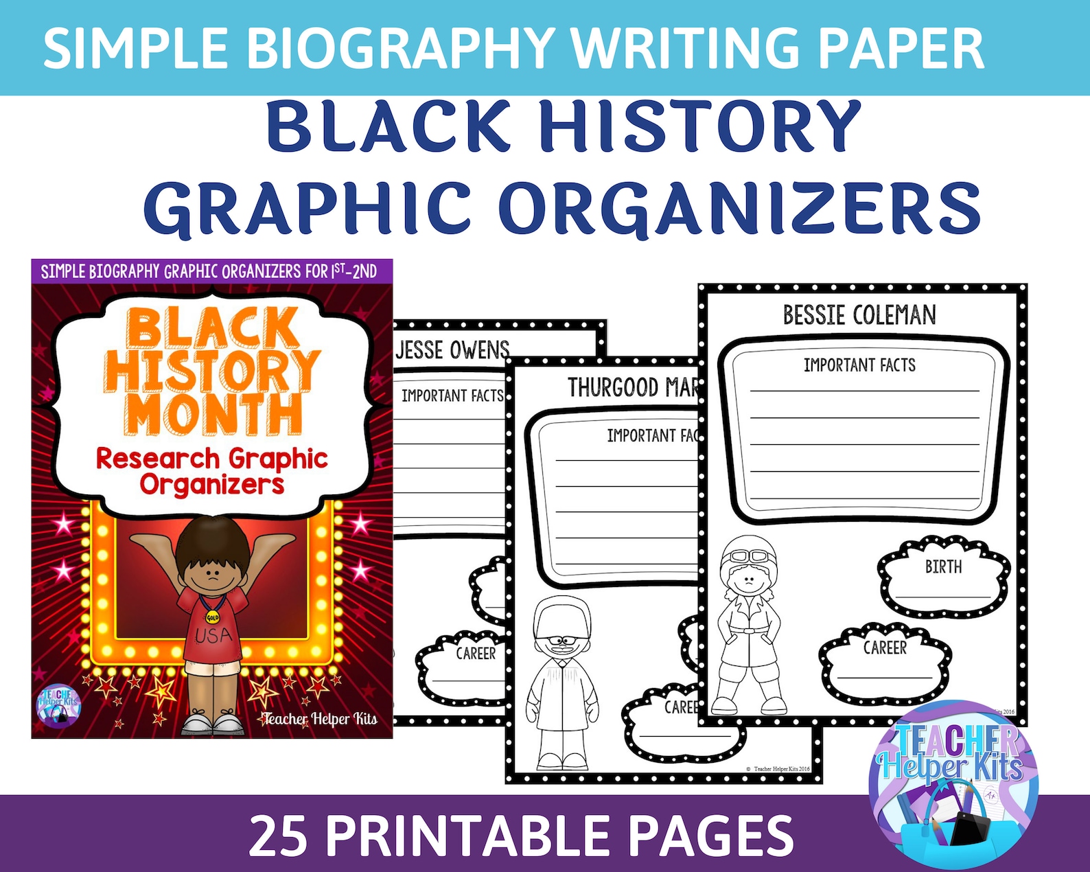 Printable Black History Month Worksheets- Black History Month Posters ...