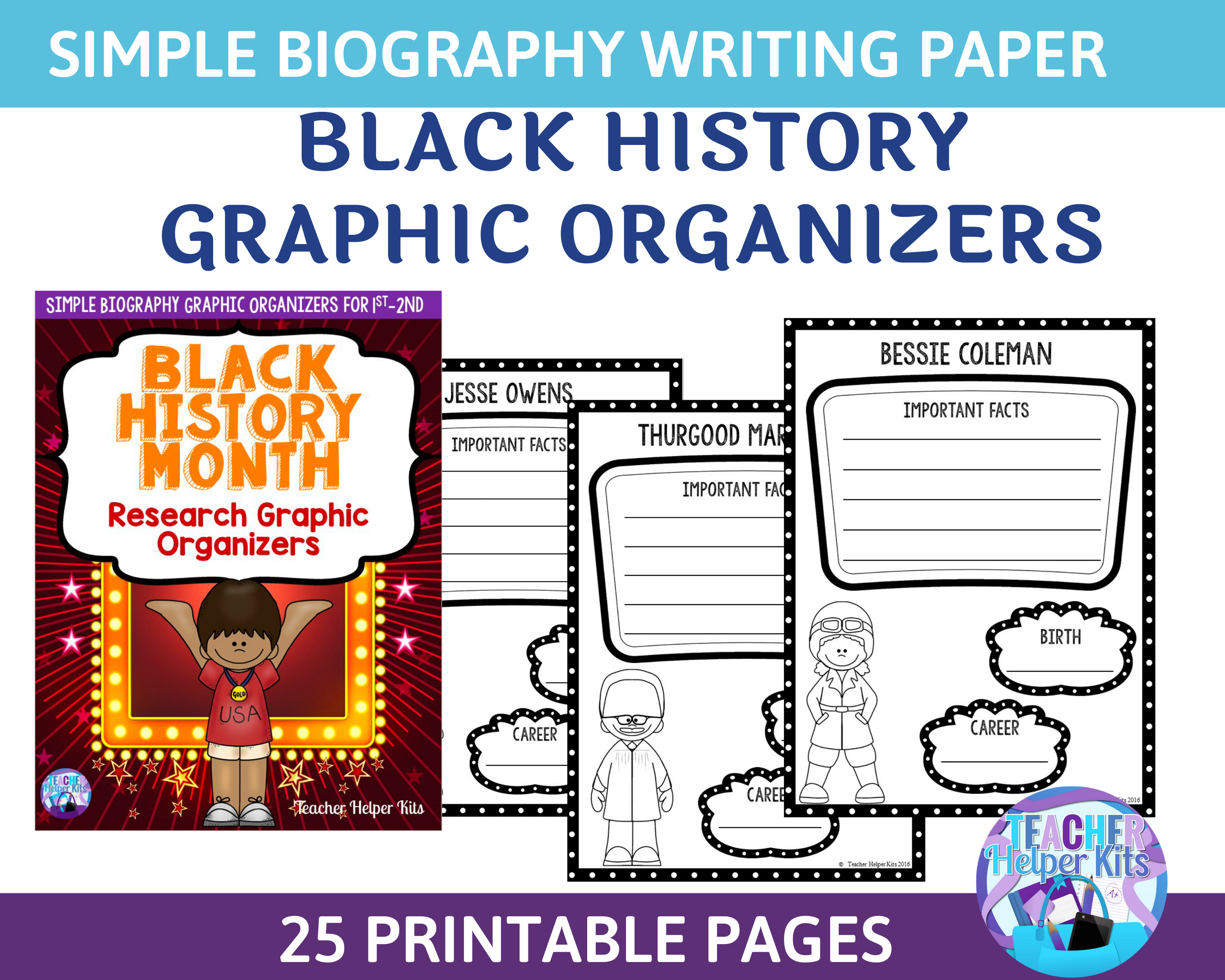 Printable Black History Month Worksheets- Black History Month Posters ...