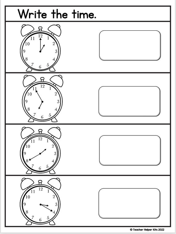 Telling Time Kindergarten Worksheets Learn How To Tell Time Worksheets