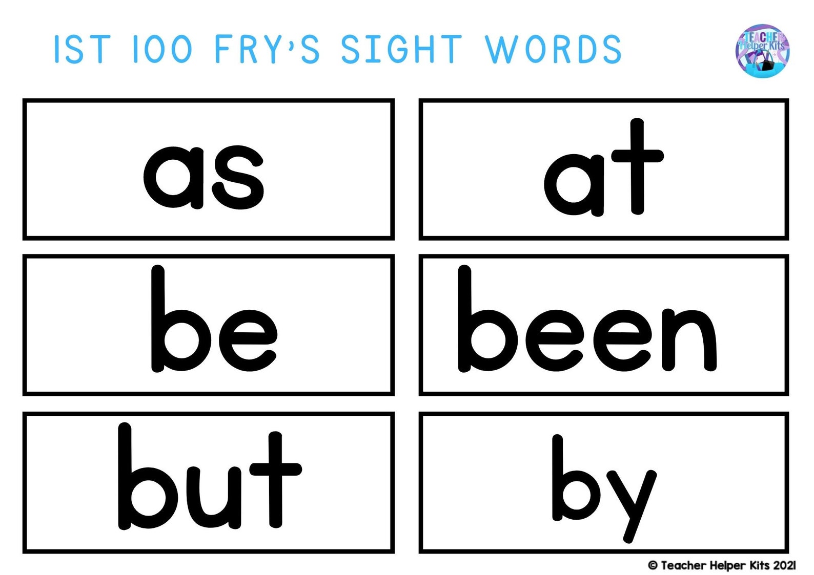 Sight Word Flashcards First 100 Frys Sight Words Learn to - Etsy