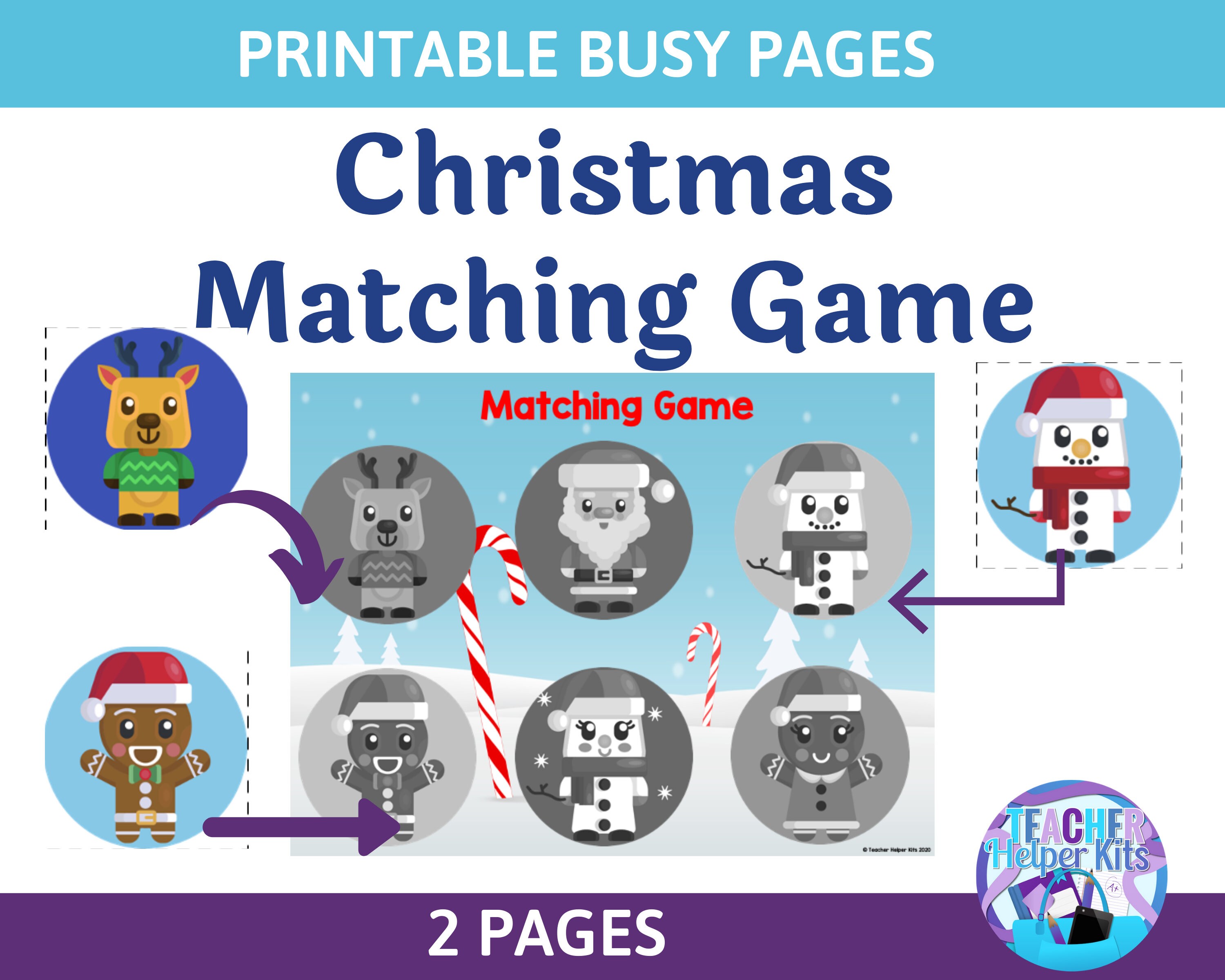 Christmas Busy Book Busy Book Printable Learning Binder - Etsy