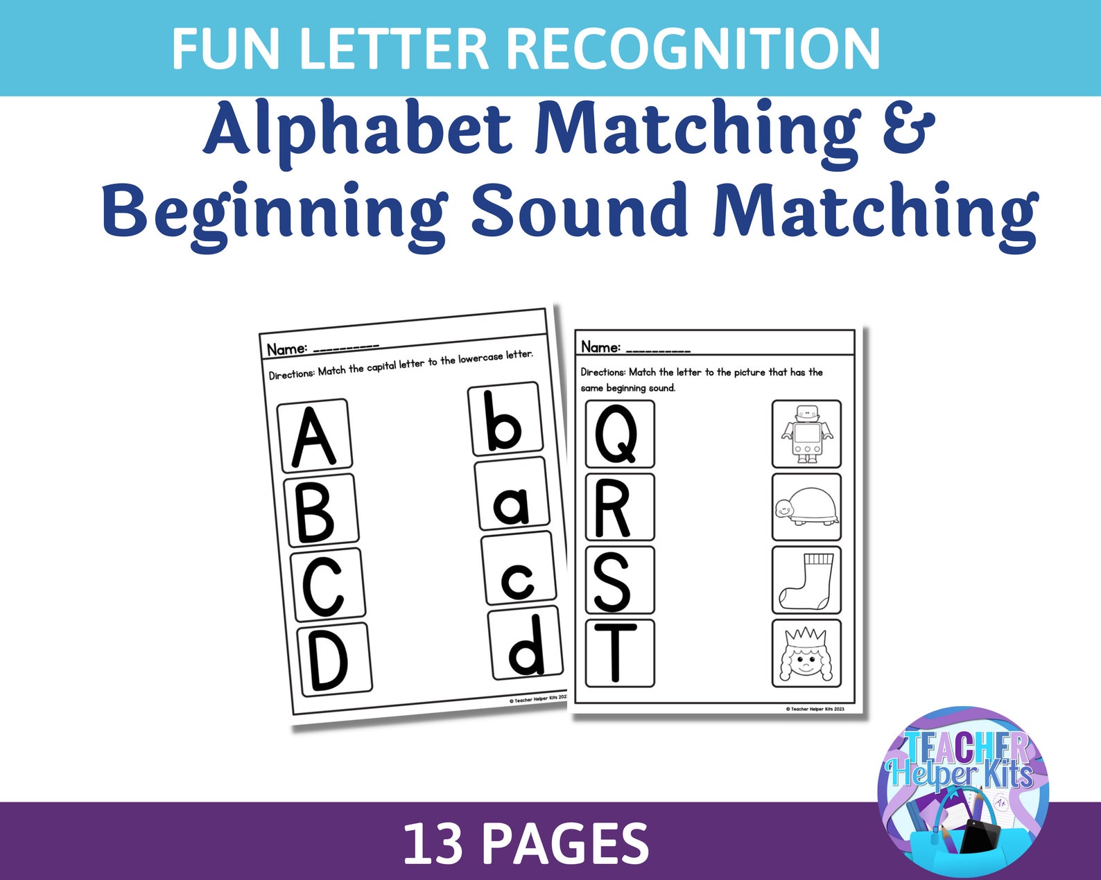 13 Printable Alphabet Worksheets- Letter Recognition Worksheets ...
