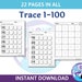22 Number Tracing Worksheets 1-100-preschool Curriculum- Kindergarten ...
