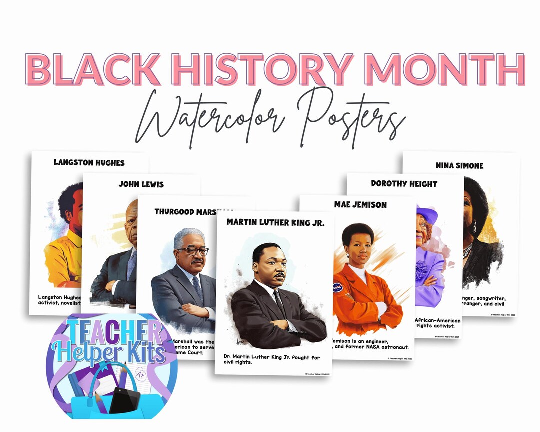 Black History Month Posters-black History Month Printable-black History ...