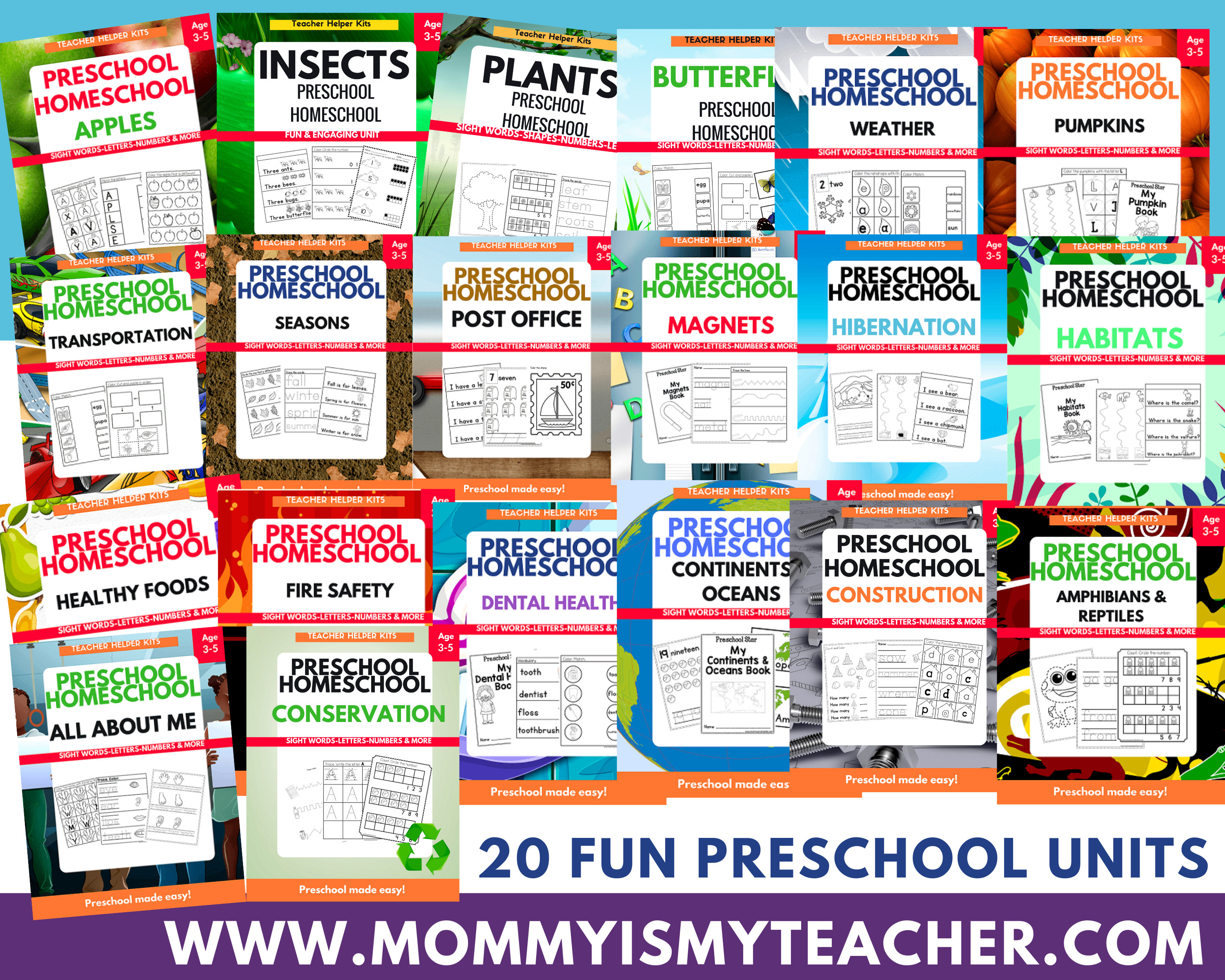 Homeschool Preschool Curriculum Printables and Worksheets- Preschool ...