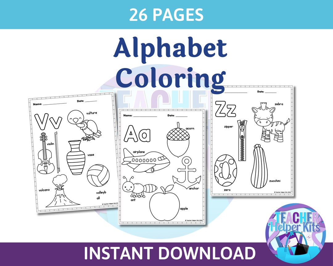 Alphabet Coloring Pages, Preschool Activity, Preschool Printable ...