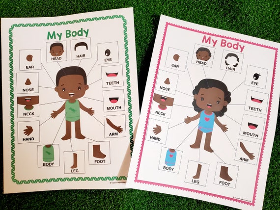 My Body Parts Poster Human Body Parts All About My Body - Etsy