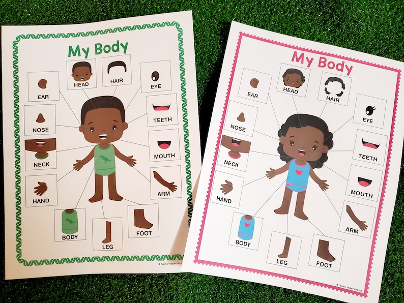 My Body Parts Poster, Human Body Parts, All About My Body - Etsy
