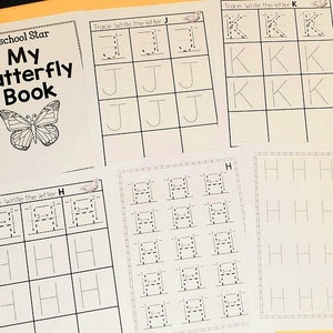 PRINTED Preschool Bundle, Pre-k Busy Binder, Alphabet Practice ...