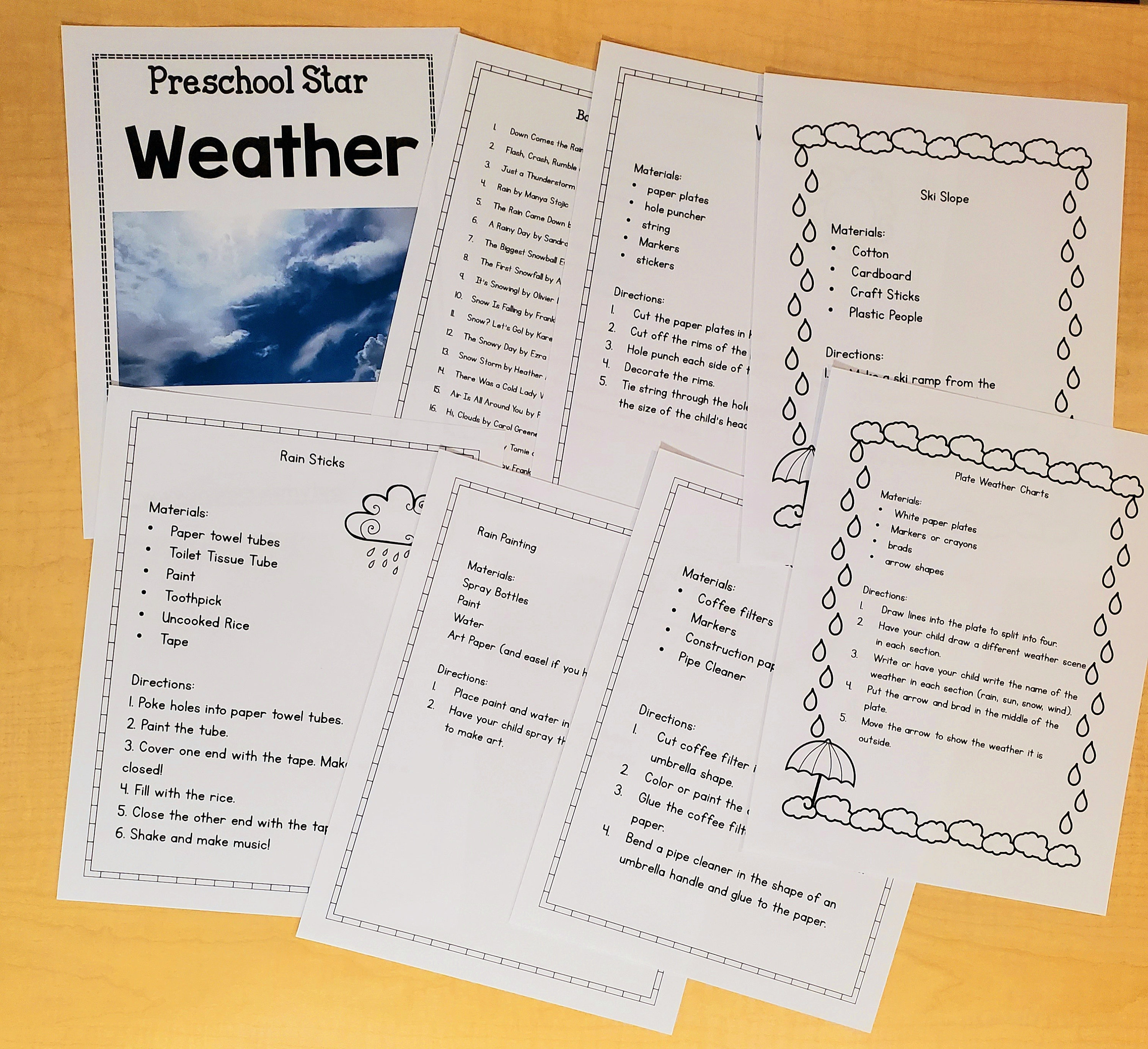 Weather Preschool Printablespreschool Curriculum Learning ...