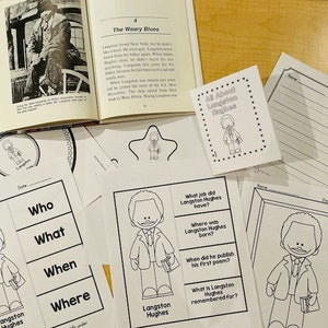 Black History Month Reading Comprehension langston Hughes - Etsy