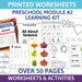 200 PRINTED Preschool Curriculum Kit-learning Folder-learning Binder ...