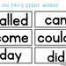 Sight Word Flashcards- First 100 Frys Sight Words- Learn to Read ...