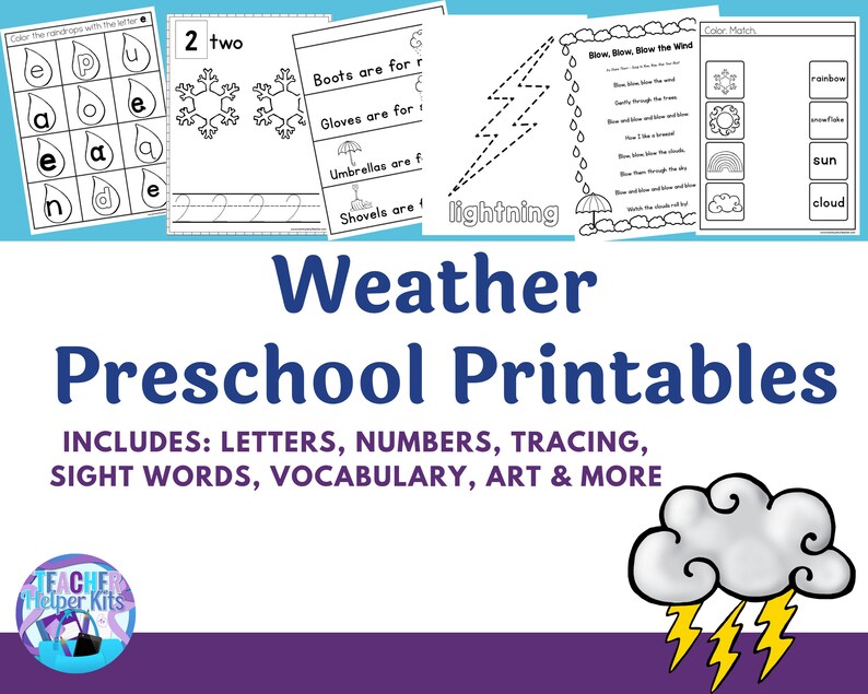 Weather Preschool Printablespreschool Curriculum Learning ...