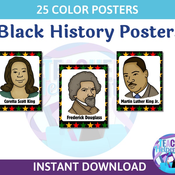 Black History Printable Posters - Etsy