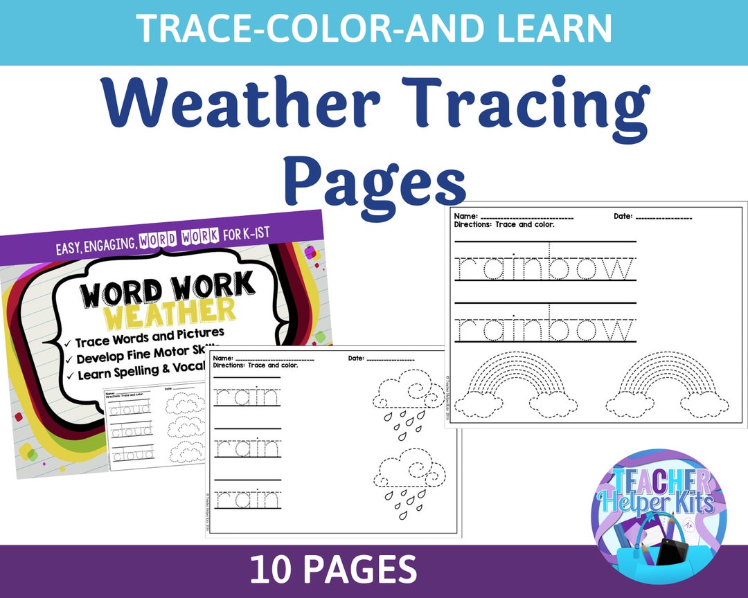 10 Printable Spring Weather Preschool Printables Kindergarten ...