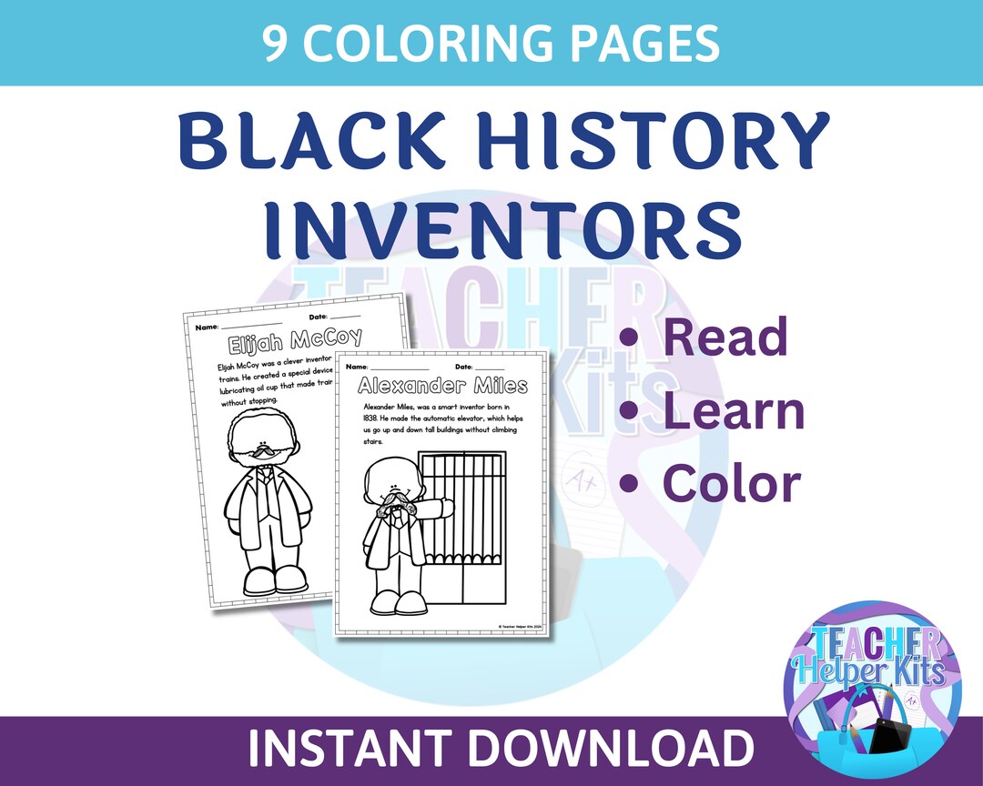 Printable Black History Month Worksheets- Black History Month Coloring ...