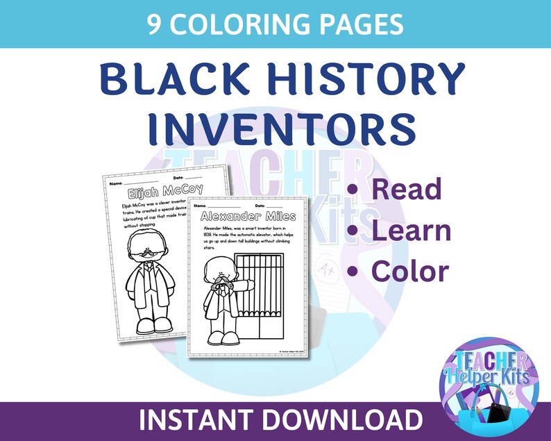 Printable Black History Month Worksheets- Black History Month Coloring ...