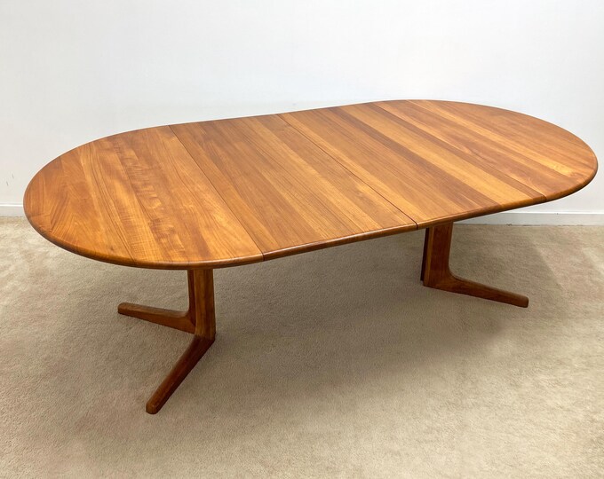 Danish Modern Diethelm Solid Teak Dining Table Mid Century - Etsy