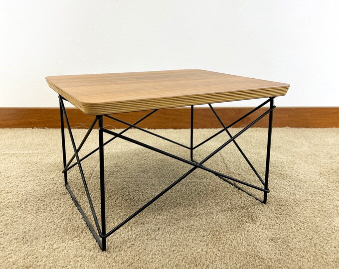 Eames Herman Miller LTR Wire Base Low Table Mid Century - Etsy