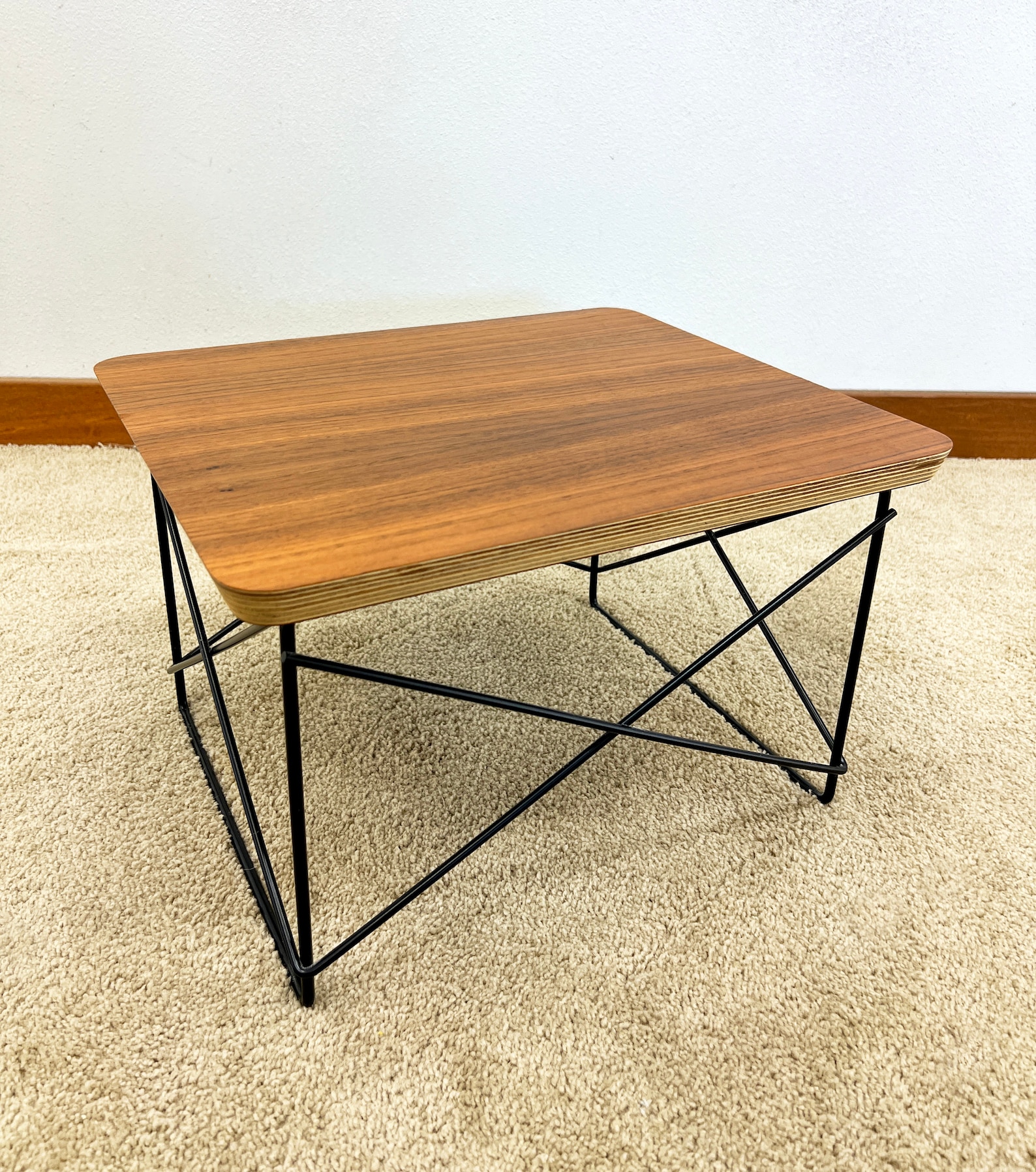 Eames Herman Miller LTR Wire Base Low Table Mid Century - Etsy