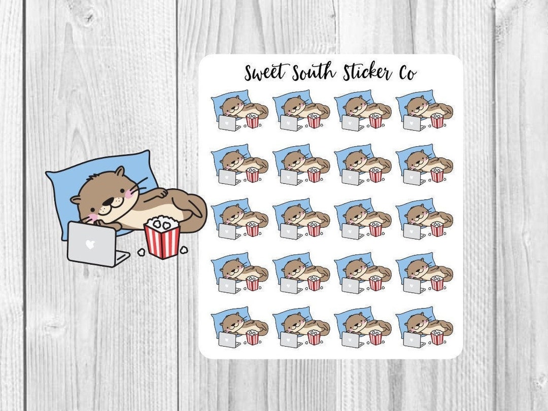 Ollie the Otter, Otter Stickers, Planner Stickers, Cute Stickers ...